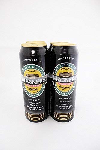 Amazon.com: MAGNERS Original Irish Apple Cider 4pk Cans, 16.9 FZ ...