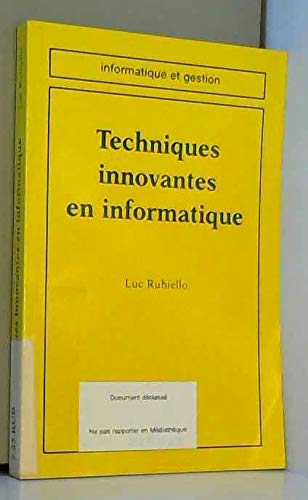 Amazon.in: Buy Techniques innovantes en informatique Book Online at Low ...