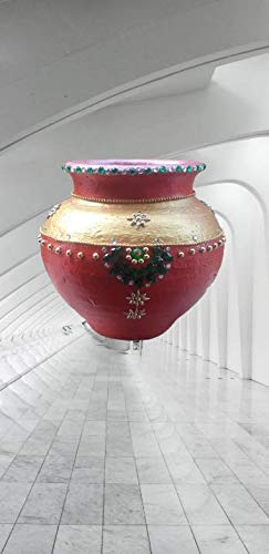 Home Made JayaReddy's Decorated Pooja Pot for All occations. : Amazon ...