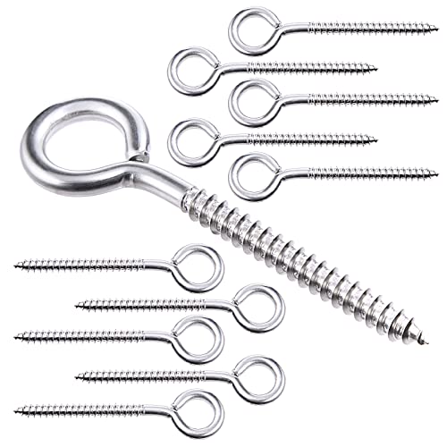Stainless Steel Eye Screws, Heavy Duty Screw Eyes, Eye Hooks - Want It All