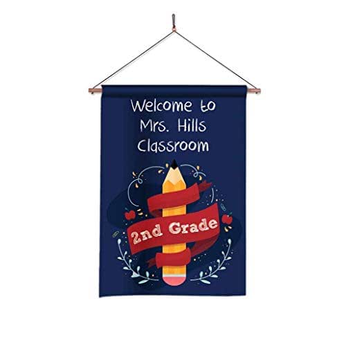 Amazon.com: Personalized Back to School Decorations Teacher Flag ...