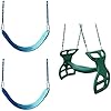 Amazon.com: Blue Swings and Glider Bundle - Includes 2 Blue Belted ...
