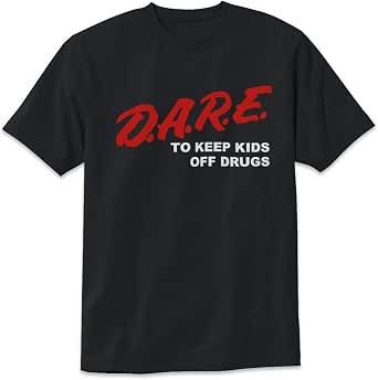 Amazon.com: Dare Retro D.A.R.E. T-Shirt 90s Vintage Style Design Tee ...