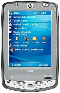 HP iPAQ Pocket PC hx2490 - Handheld - Windows Mobile 5.0 Premium ...