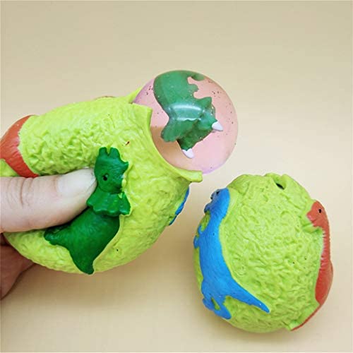 Buy Wizme Set of 2 Squishy Dinosaur Egg Shape Toy Stress Reliever Toys ...