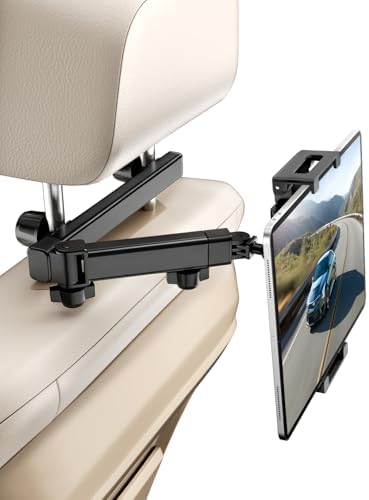 Amazon.com: CALEPOP Car Headrest Tablet Holder for Back Seat, [Lockable ...