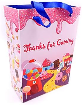 Birthday Popper Premium Small Thank You Paper Goody Bags for Return ...