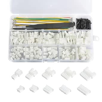 Amazon.com: Cermant Jst PH2.0mm Connector and Pre-Crimped Silicone Cables Socket Kit, Total ...
