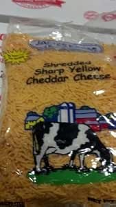 Amazon.com: James Farm: Shredded Sharp Yellow Cheddar Cheese 5 Lb. by ...
