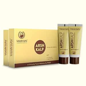 Buy Vaidrishi Arshkalp Kit for Natural Relief from Piles & Fissure ...