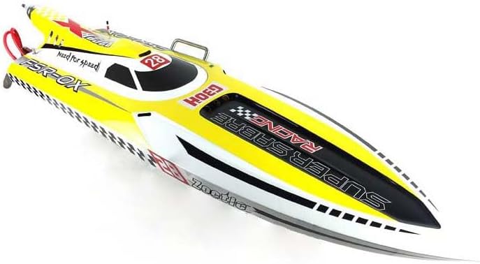 Amazon.com: wheelfun RC Gasoline Boat G30H 30CC 54" 43MPH Fiber Glass ARTR Deep-V Monohull ...