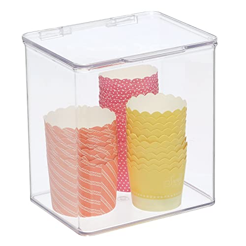 Snapklik.com : mDesign Plastic Stackable Box Food Storage Container Box