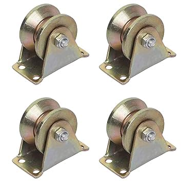 Caneuf V Groove Wheel, Steel Heavy Duty Caster Wheels Sliding Gate ...