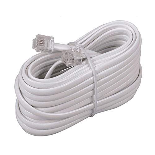 Amazon.com: 7.6 m / 25' Modular Phone Line Cord - with Connections ...