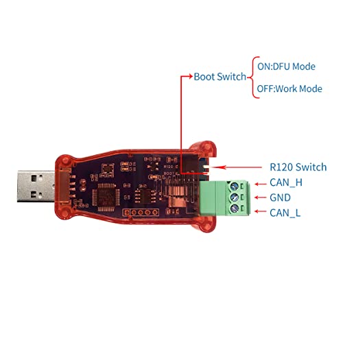 DSD TECH USB to CAN Bus Adapter Based on Open Hardware Canable – BigaMart