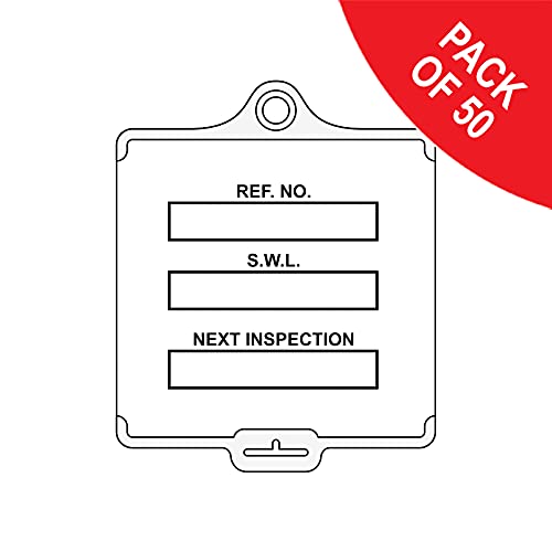 ‘AssetTag Flex Safe Working Load’ Tag, Medium, White (Pack of 50 ...