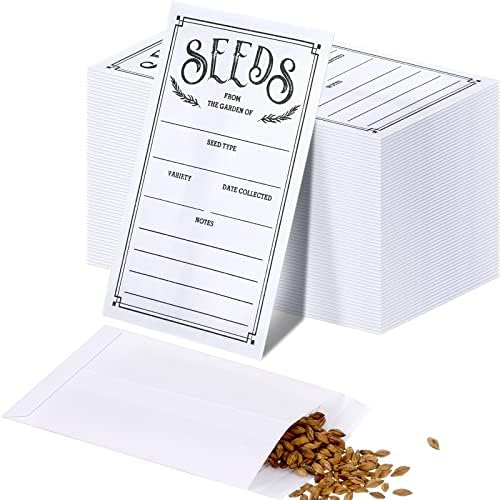 Amazon.com : Zubebe 150 Pieces Seed Saving Envelopes Seed Packets ...