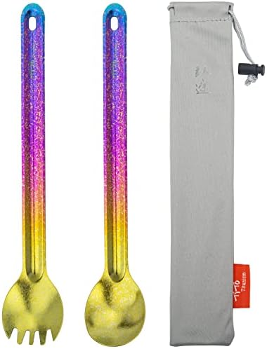 Amazon.com: Carimee Pure Titanium Camping Spoon, Ultra-Light Eco ...