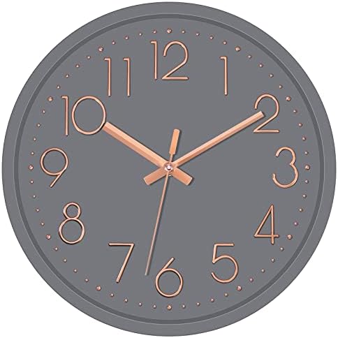 TOKTEKK Wall Clock 30.48cm Silent Non Ticking Clock Modern Wall Clocks ...