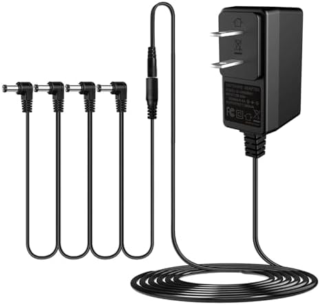Amazon.com: AITONE DC 9V Guitar Pedal Power Supply AC Adapter with 4 ...