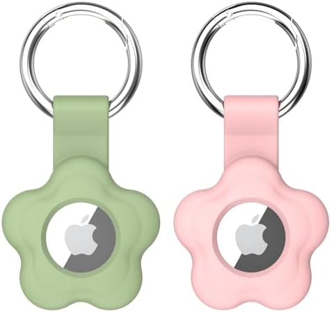 Amazon.com: Flower Keychain Holder Compatible with Air Tag, Soft ...