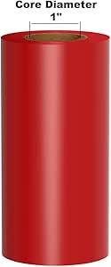 Amazon.com: Kingston Premium Ink Ribbon on 1" Core, Red, 4.3" x 984 ...