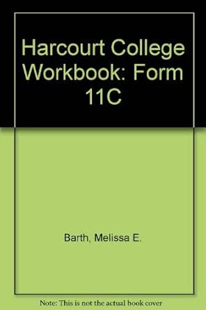 Amazon.com: Harbrace College Workbook Form 11C: Writing for the World ...