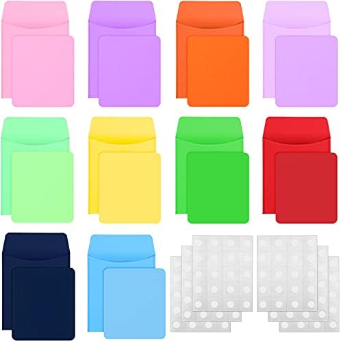 Amazon.com : Tenare 100 Pieces Library Cards Envelopes Small Pockets ...