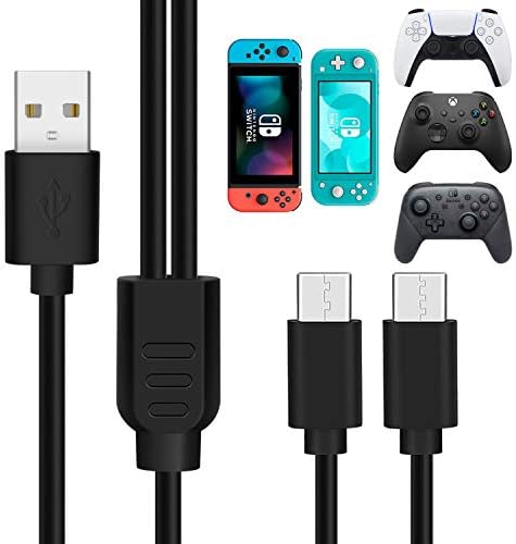 Amazon.com: ReadyWired USB Charging Cable Cord for Nintendo Switch Pro ...
