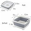 Amazon.com: Collapsible Dish Basin with Drain Plug, 9L 2.4 Gallon ...