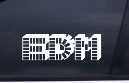 EDM Sticker (design #1) WHITE: 0638346702236: Amazon.com: Books