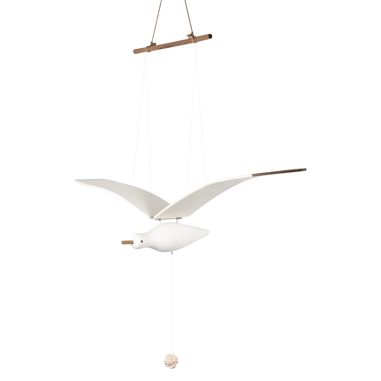 Amazon.com: Soaring Seagulls Hanging Mobile，Wood Seagull Decor Nursery ...
