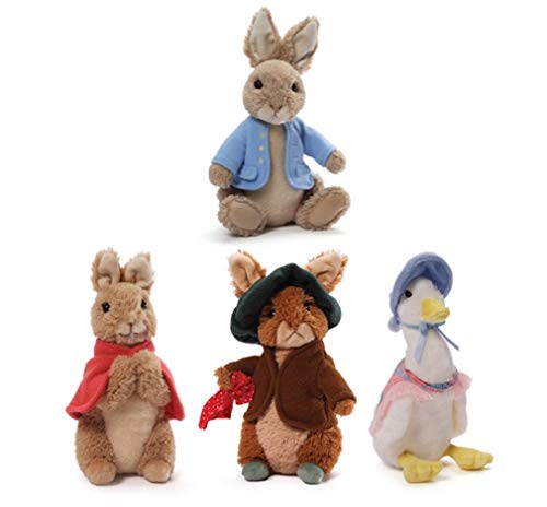 Gund Classic Beatrix Potter Plush Collection Peter Rabbit Flopsy Bunny ...