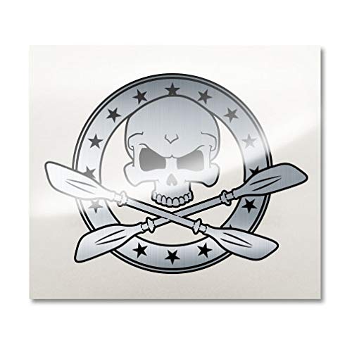 Amazon.com: Kayaker Skull Crossbones Kayak Paddles Decal Sticker - CIR ...
