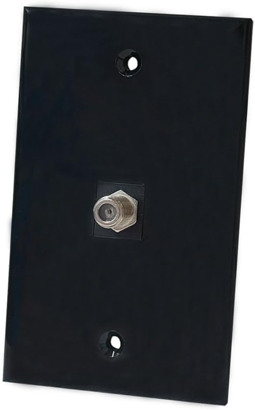 Amazon.com: RiteAV Coax Wall Plate 1 Gang Decorative - Brown : Electronics
