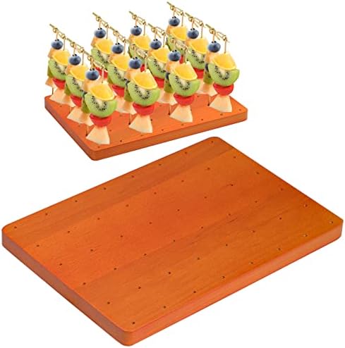 Amazon.com | Kingrol Appetizer Skewer Display with 180 Holes and 100 ...