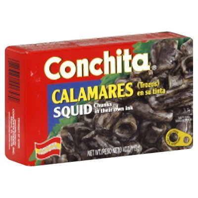 Amazon.com : Conchita Calamares En Su Tinta 4 oz : Fish Seafood ...