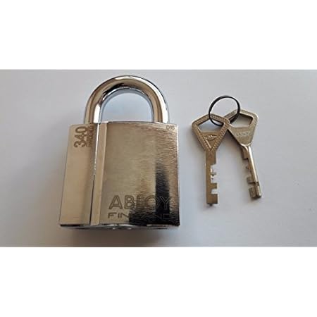 Abloy PL340 / 25 C/High Security Steel Padlock /With 2 keys - Amazon.com