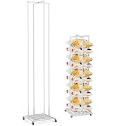 Amazon.com: Rolling Pillow Storage Rack Organizer, Adjustable Pillow ...