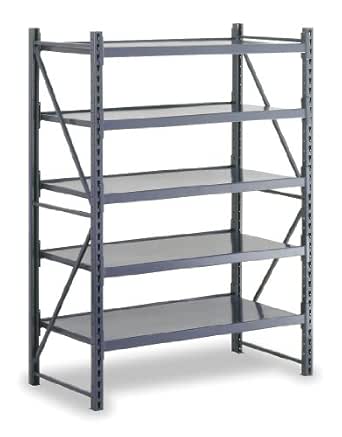 Edsal INSS2700 Welded Frame in-Line Shelving, Single Straight, Starter ...