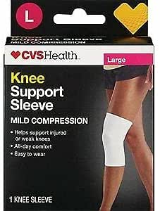 Amazon.com: CVS Health Knee Support Sleeve, Large : Health & Household