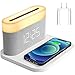 Amazon.com: COLSUR Digital Alarm Clock with Wireless Charging 15W Max ...
