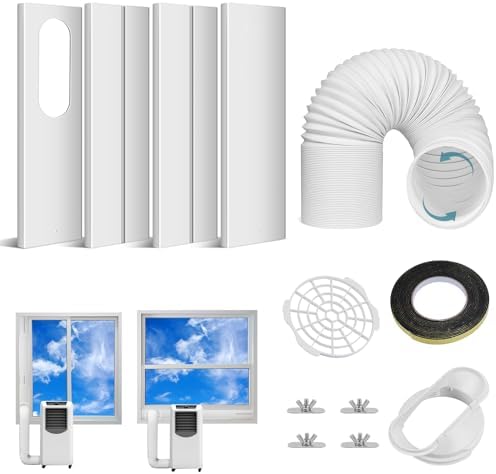 Amazon.com: Ninonly Portable Air Conditioner Window Vent Kit with 5.9 ...