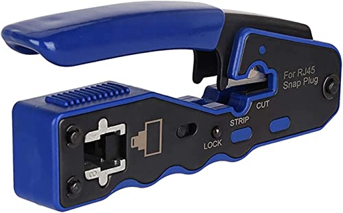 RJ45 Crimp Tool, Pass Through Ethernet Crimping Tool for Cat5, Cat6 ...