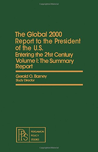 The global 2000 report to the President of the U.S., entering the 21st ...