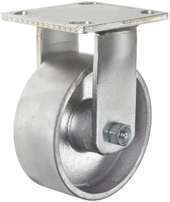 RWM Casters Economy 52 Series Plate Caster, Rigid, Urethane on Polypropylene Wheel, Roller ...