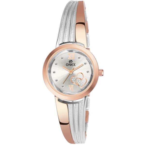 Buy Onex Stainless Steel Strap Analog Watch for Women(Silver) | 5012 ...