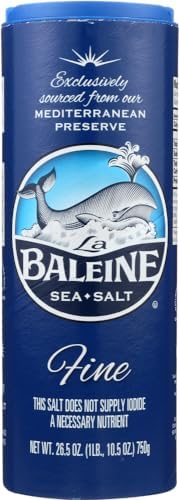 Amazon.com : La Baleine Kosher Sea Salt, 33.5oz : Grocery & Gourmet Food