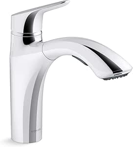 Kohler 30468 Cp Rival Single Handle Pull Out Kitchen Laundry Utility