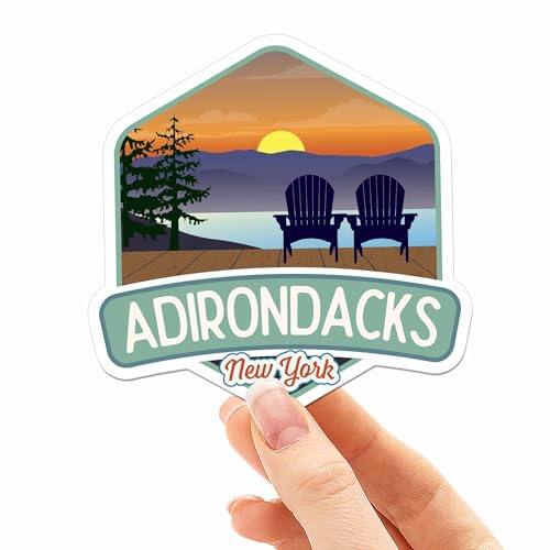Amazon.com: New York Adirondack Mountains Sticker, Cute Upstate NY ...